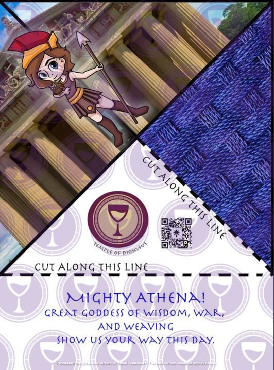Printable Athena Shrine/ Altar in Full Color - Etsy