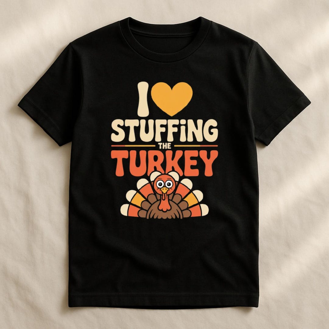 Funny Thanksgiving Turkey Stuffing T-shirt: Holiday Humor Tee - Etsy