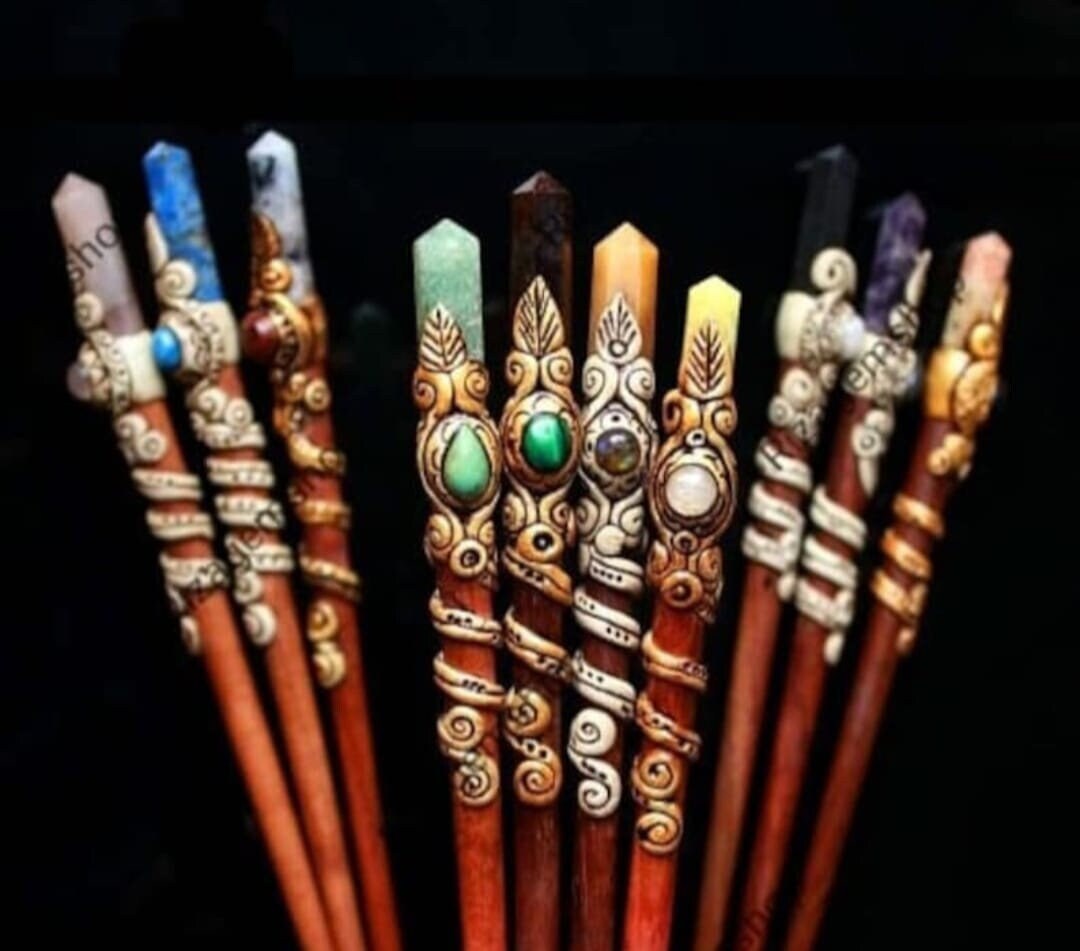 Crystal Point Hair Sticks, Mix Hair Stick, Pencil Hair Stick, Quartz ...