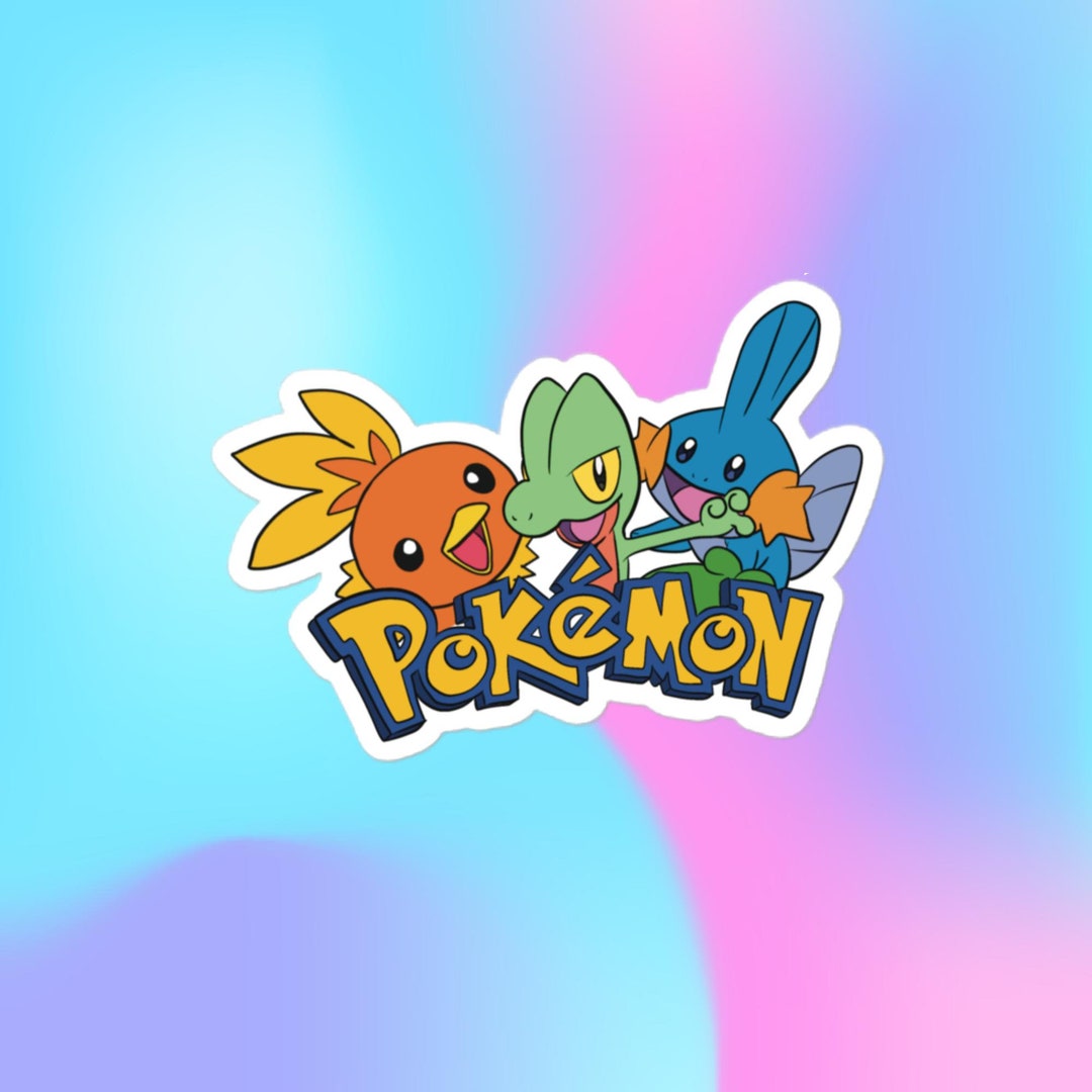 Pokemon Gen 3 Starters Bubble-free Stickers - Etsy