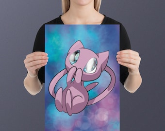 Mew Poster Perfect for a Gift, Present, Holiday, Birthday Japanese ...