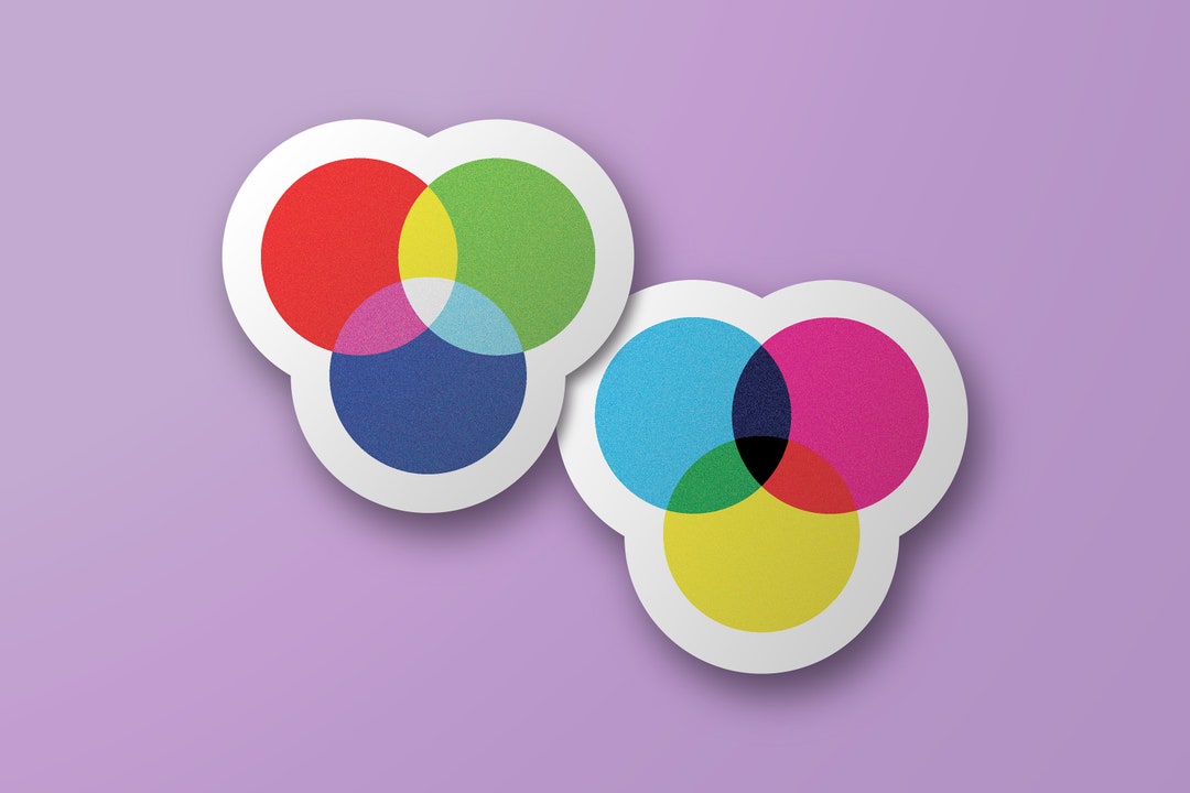 RGB and CMYK Sticker Set Graphic Designer Color Mode Humor Decals - Etsy