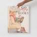 Go Exploring in Books Vintage Reading Poster Little Girl in Beige and ...