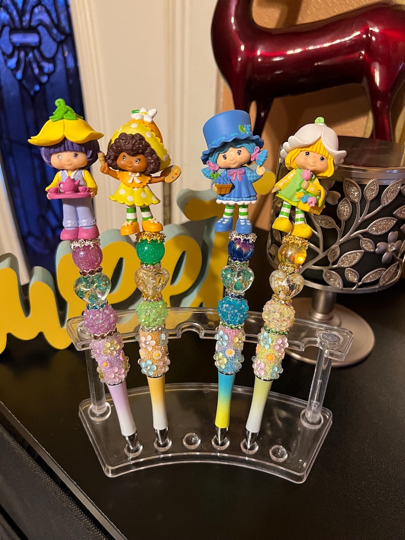 Character Beaded Pens - Strawberry Shortcake Theme - Etsy