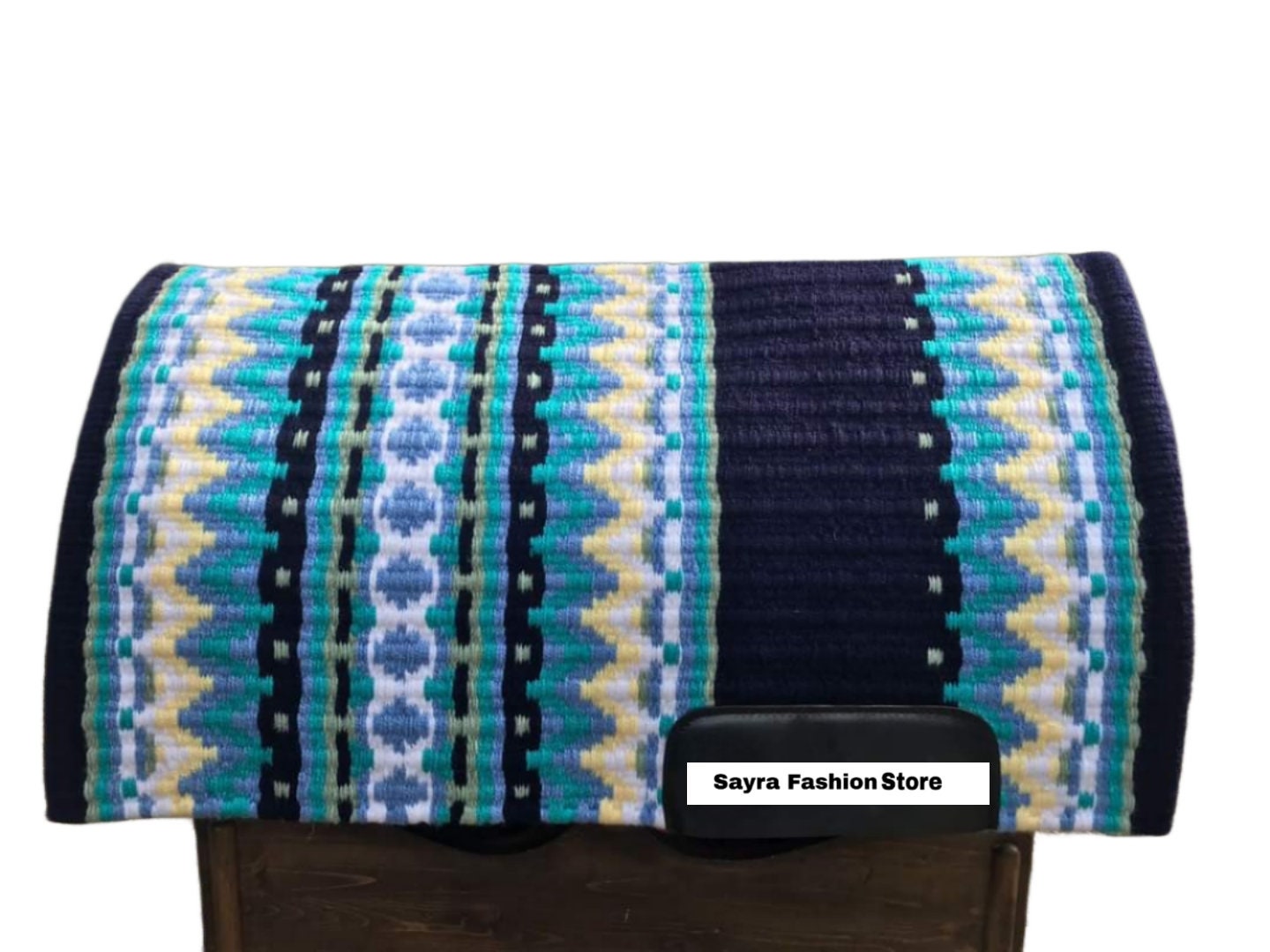 Turquoise Blue Western Saddle Pad Blue Show Pad Sky Blue Saddle Blanket ...