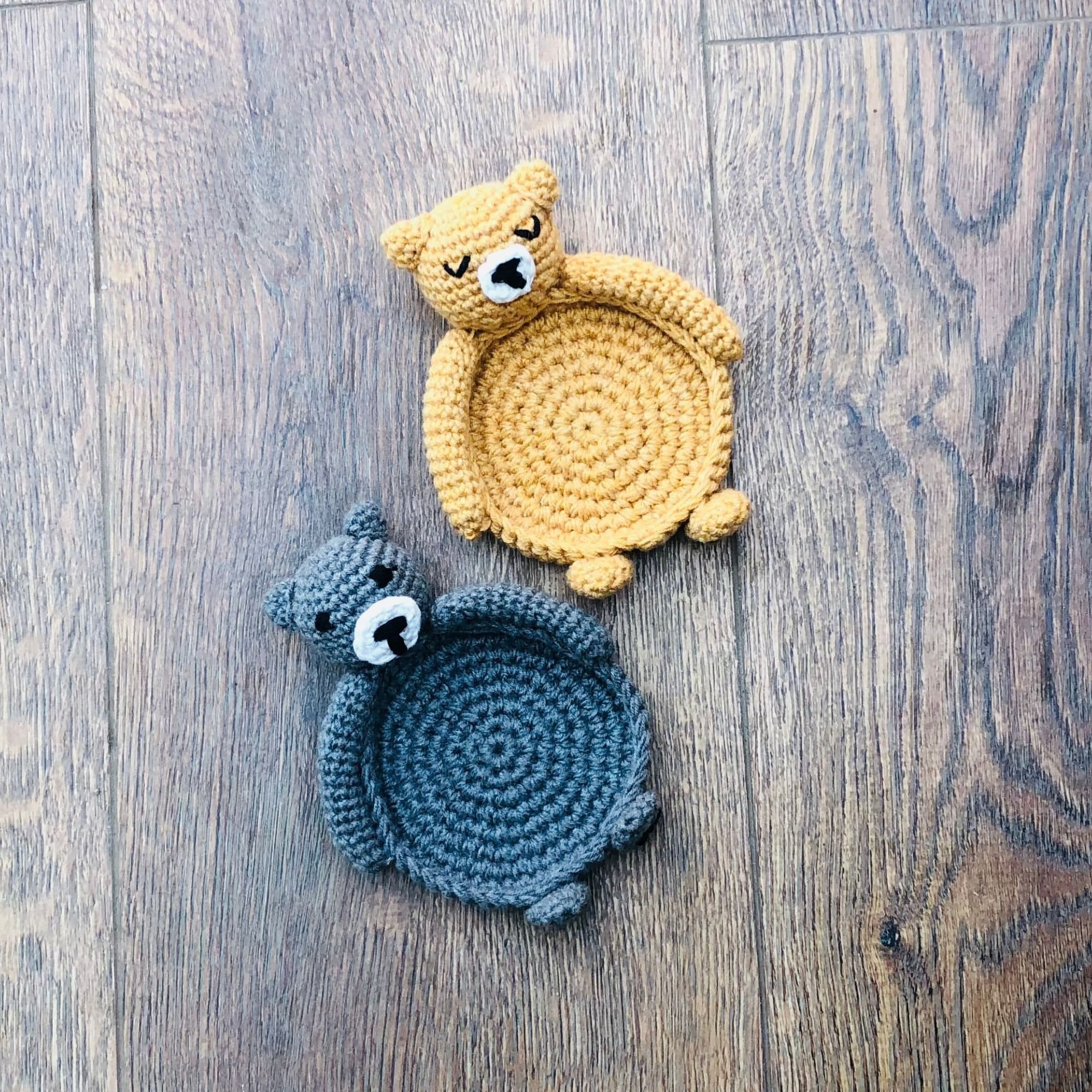 Coaster Crochet Pattern, Cute Bear Design, Home Decor and Gift Ideas ...