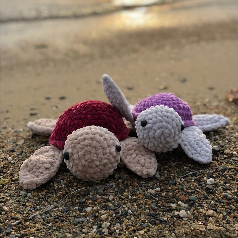 Pattern: Sea Turtle Crochet Plus, Cute Animal Amigurumi Toy, Handmade ...