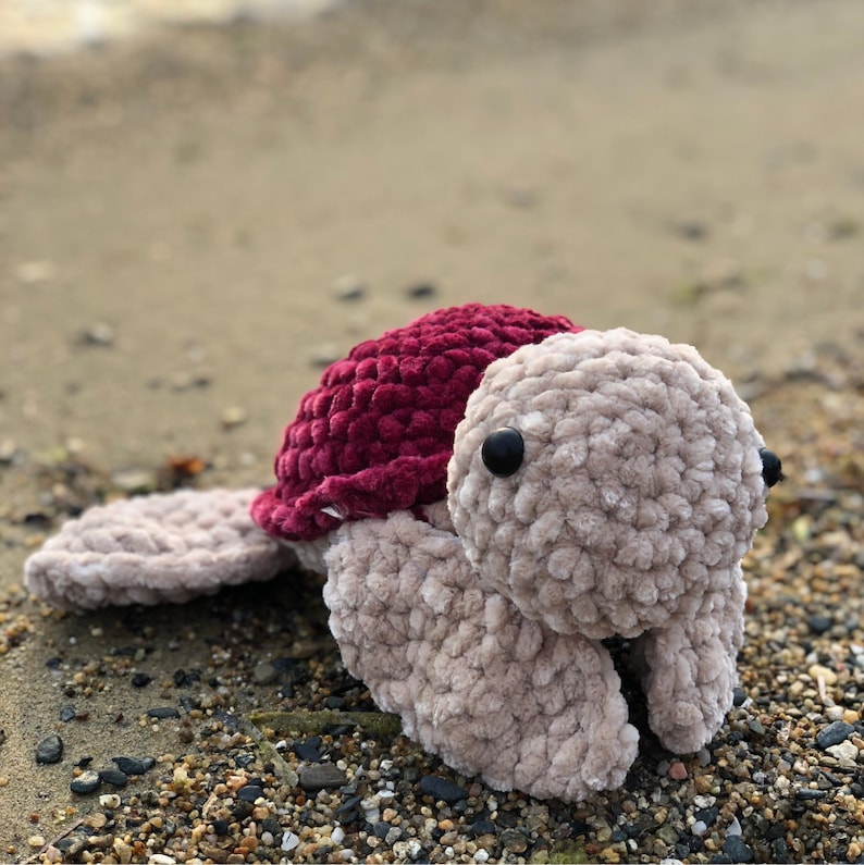 Pattern: Sea Turtle Crochet Plus, Cute Animal Amigurumi Toy, Handmade ...