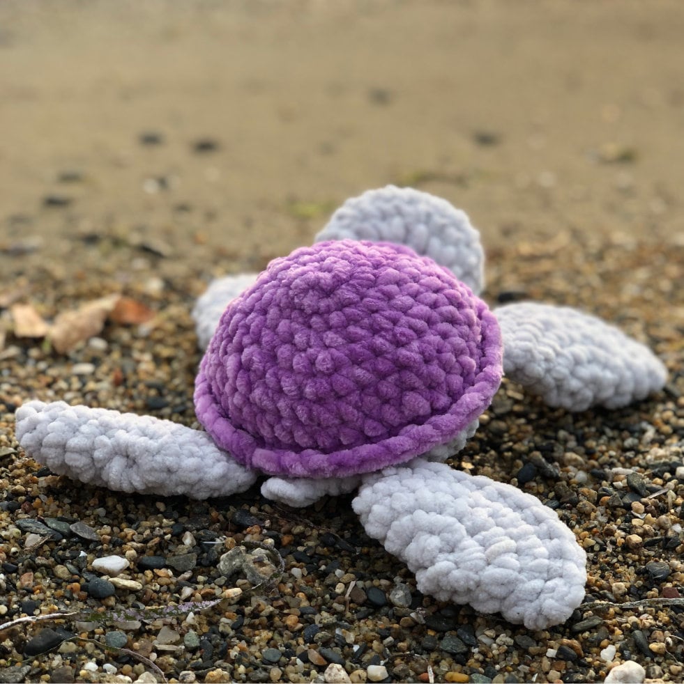 Pattern: Sea Turtle Crochet Plus, Cute Animal Amigurumi Toy, Handmade ...