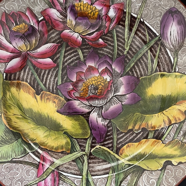 Water Lily Plate - Etsy