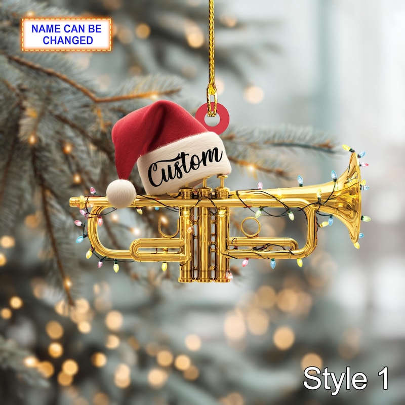 Trumpet Ornament - Etsy