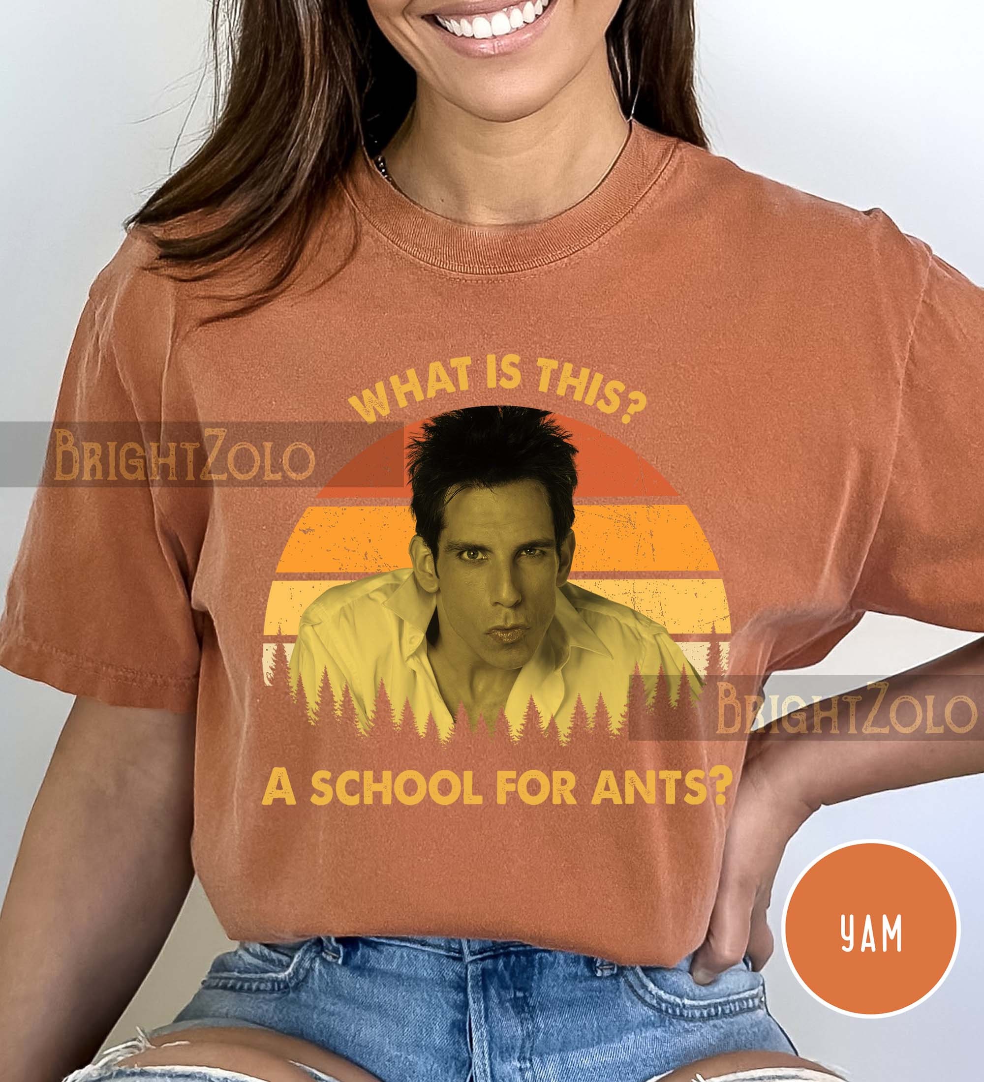 Derek Zoolander What is This A School for Ants Sunset Vintage Retro T ...