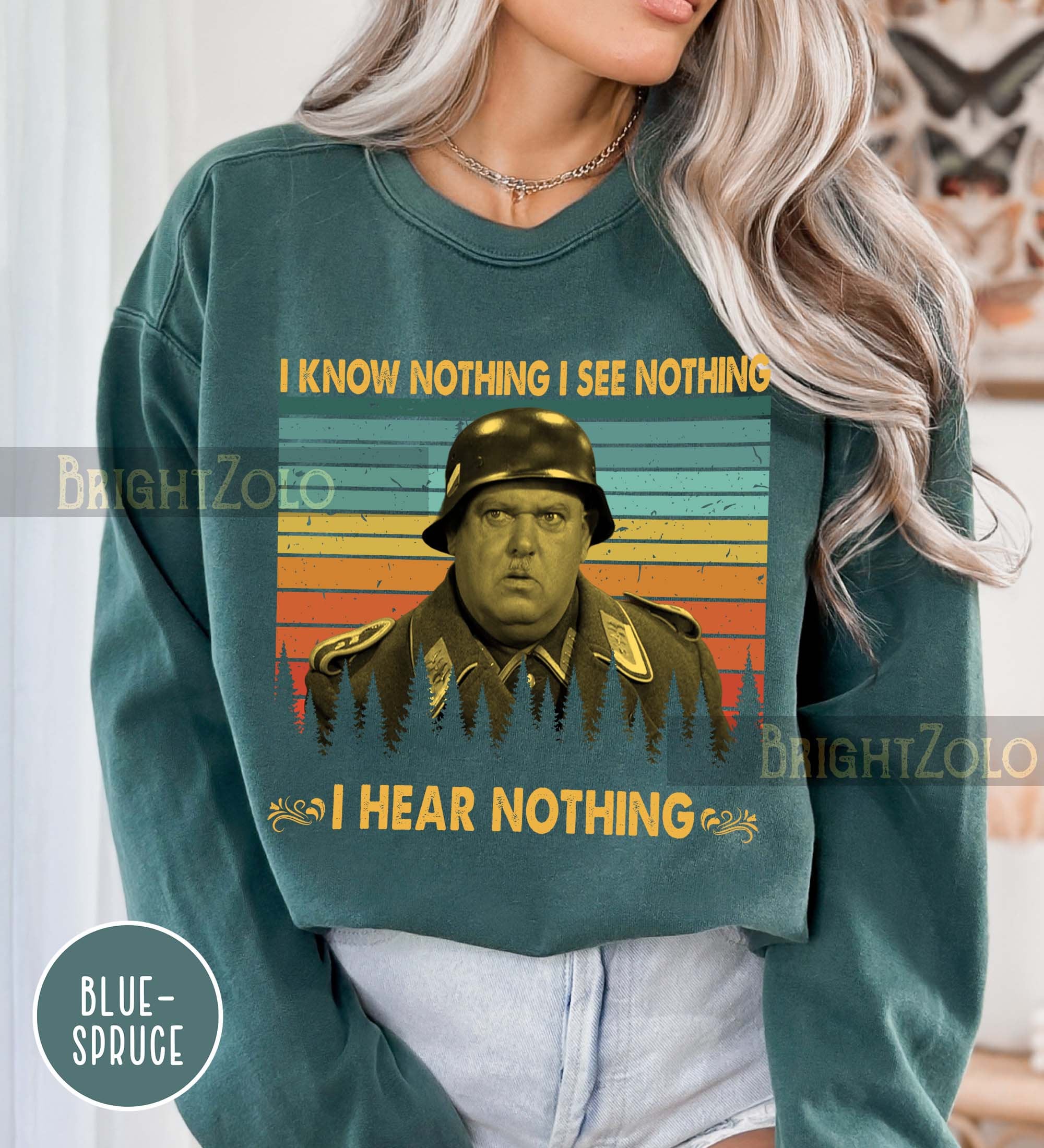 Sergeant Schultz I Know Nothing I See Nothing I Hear Nothing Sunset ...