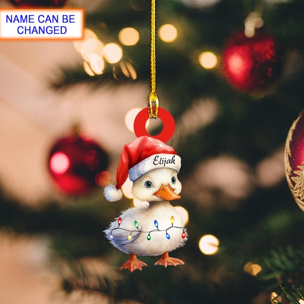 Duck Christmas Tree Ornament - Etsy