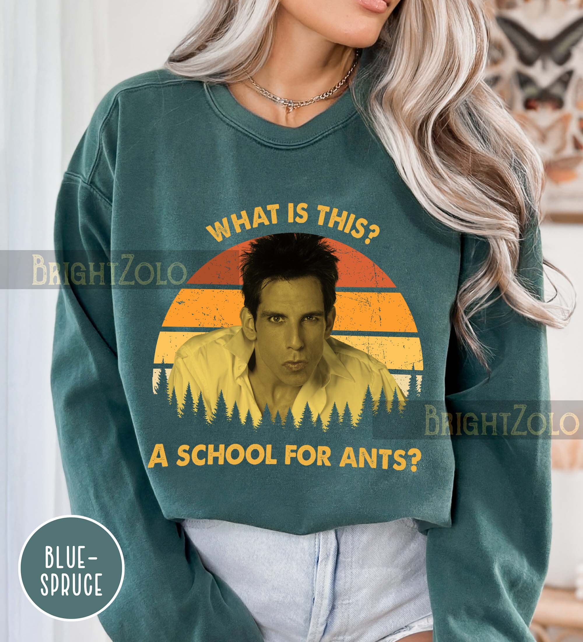 Derek Zoolander What is This A School for Ants Sunset Vintage Retro T ...