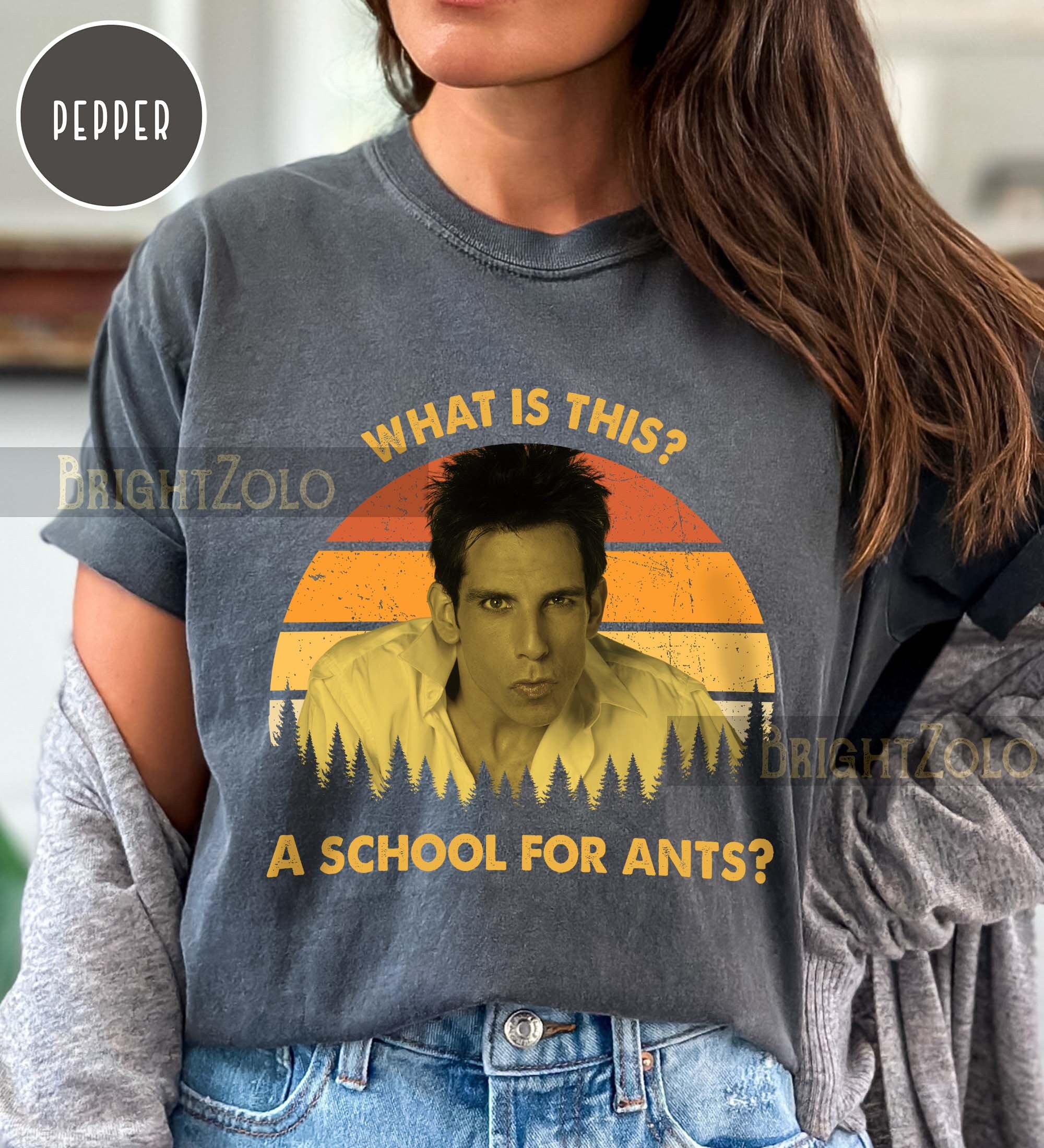 Derek Zoolander What is This A School for Ants Sunset Vintage Retro T ...