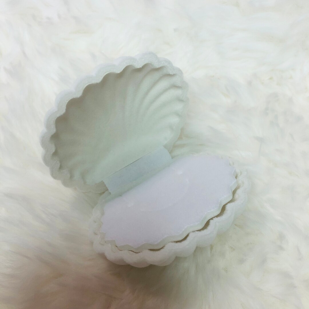 Modern Minimalist White Clamshell Jewelry Box - Elegant Storage for ...