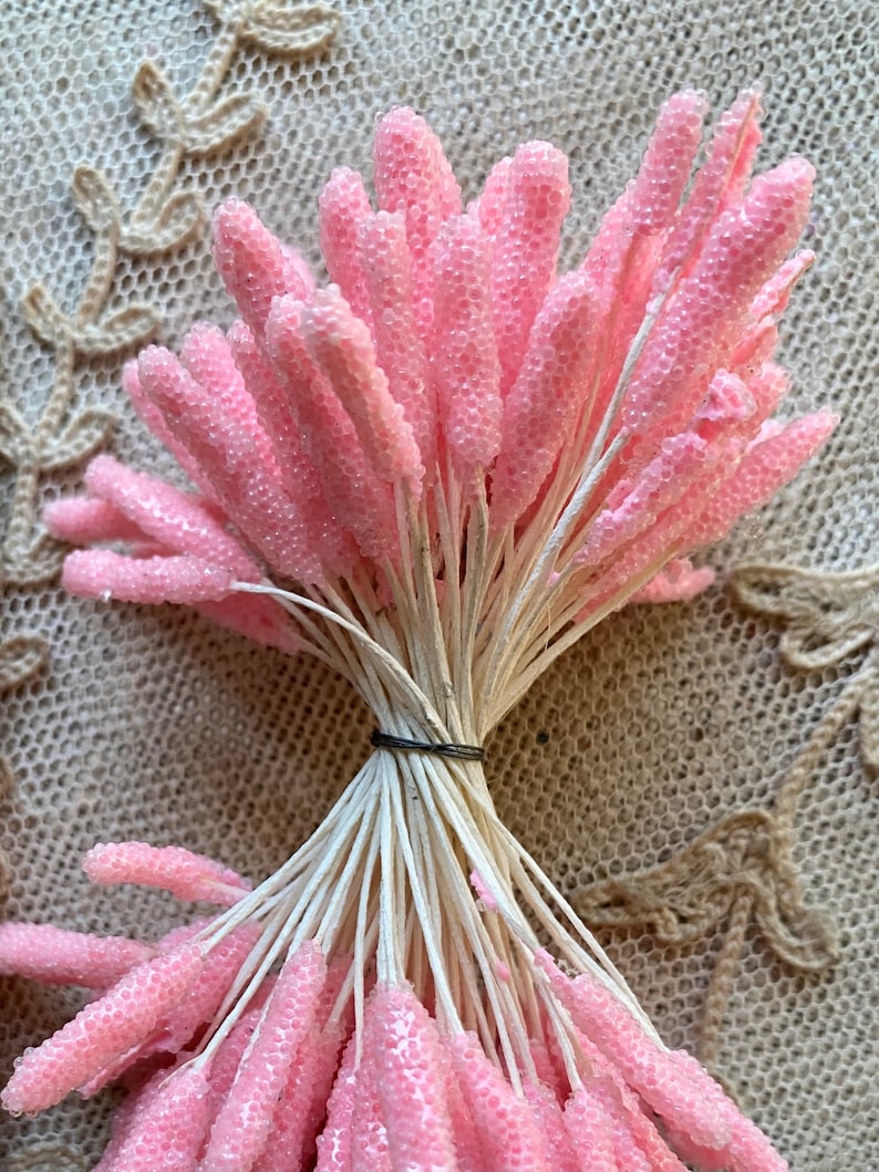 Vintage Mid Century Glass Ballotini Stamens - Etsy