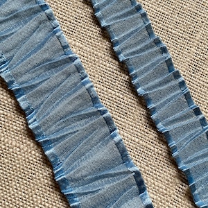 Mokuba Pleated Organdy Ribbon With Satin Edges - Etsy