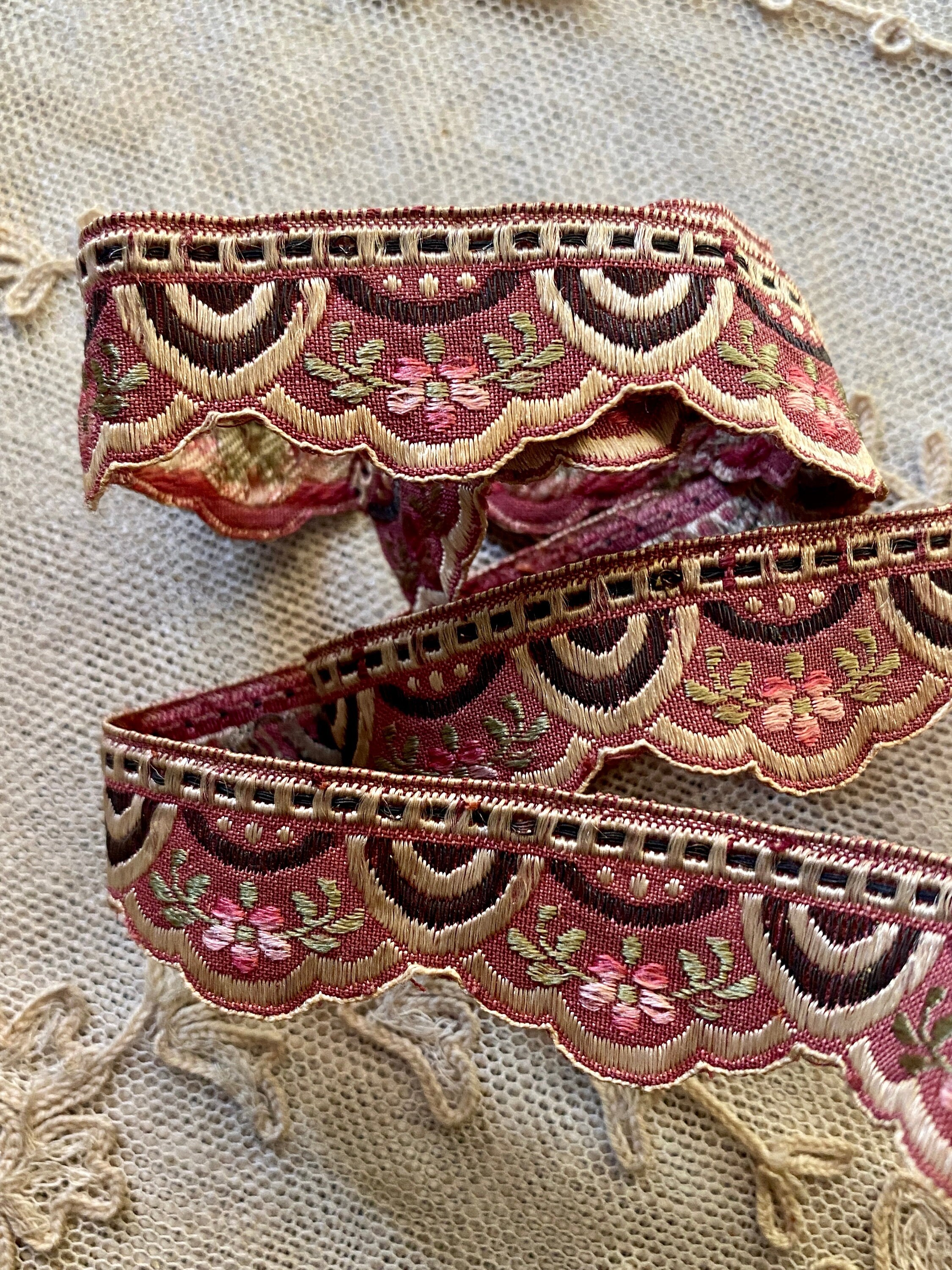 Woven French Antique Trims - Etsy