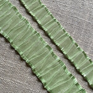 Mokuba Pleated Organdy Ribbon With Satin Edges - Etsy