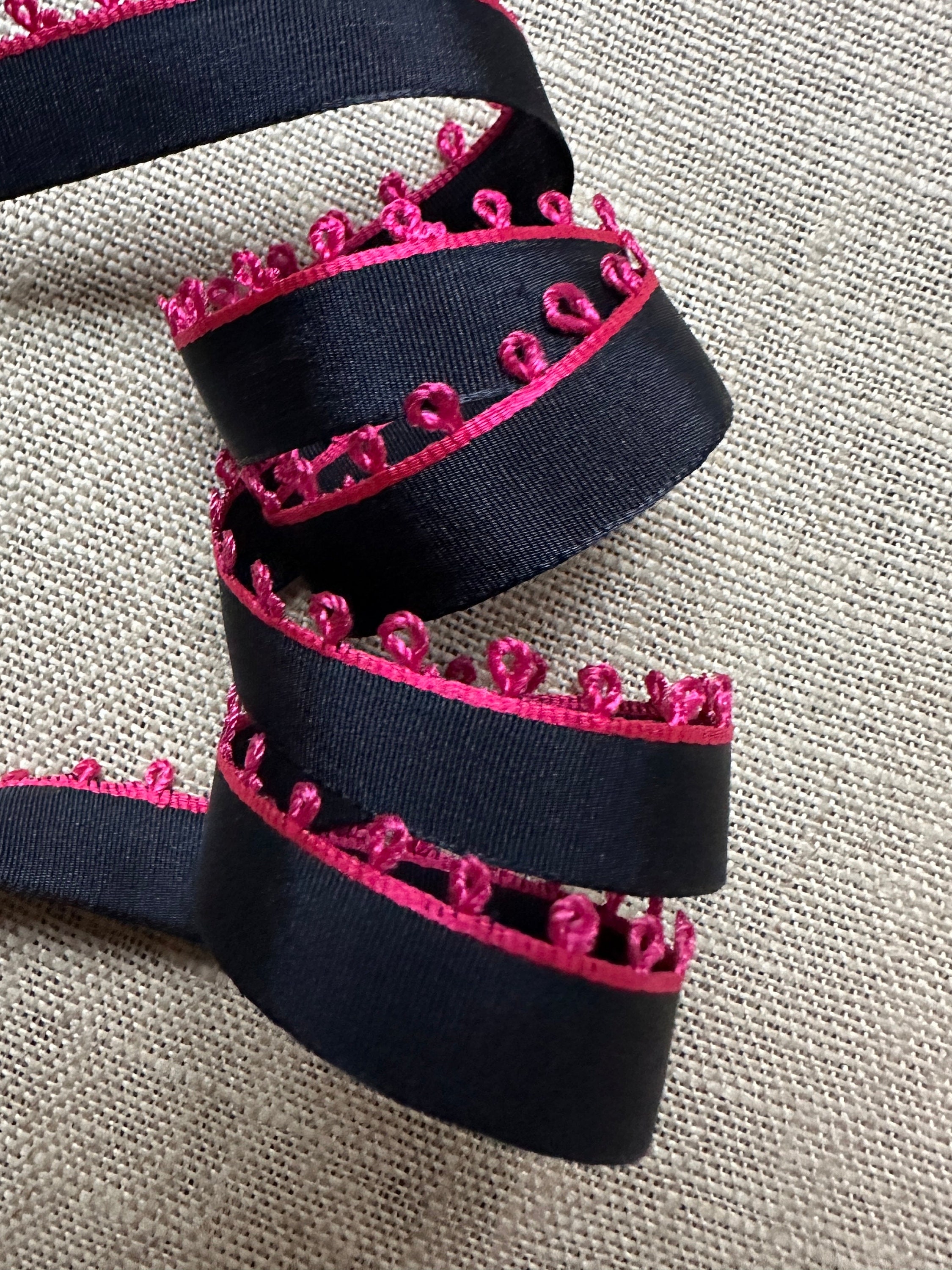 Antique French Ribbons Picot and Gold Metal Details - Etsy