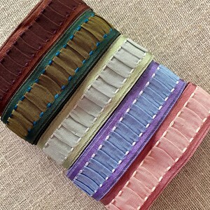 Ruched French Vintage Ribbon Trim With Drawstrings - Etsy