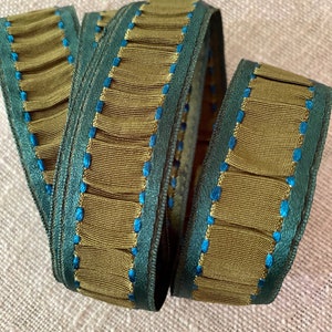 Ruched French Vintage Ribbon Trim With Drawstrings - Etsy