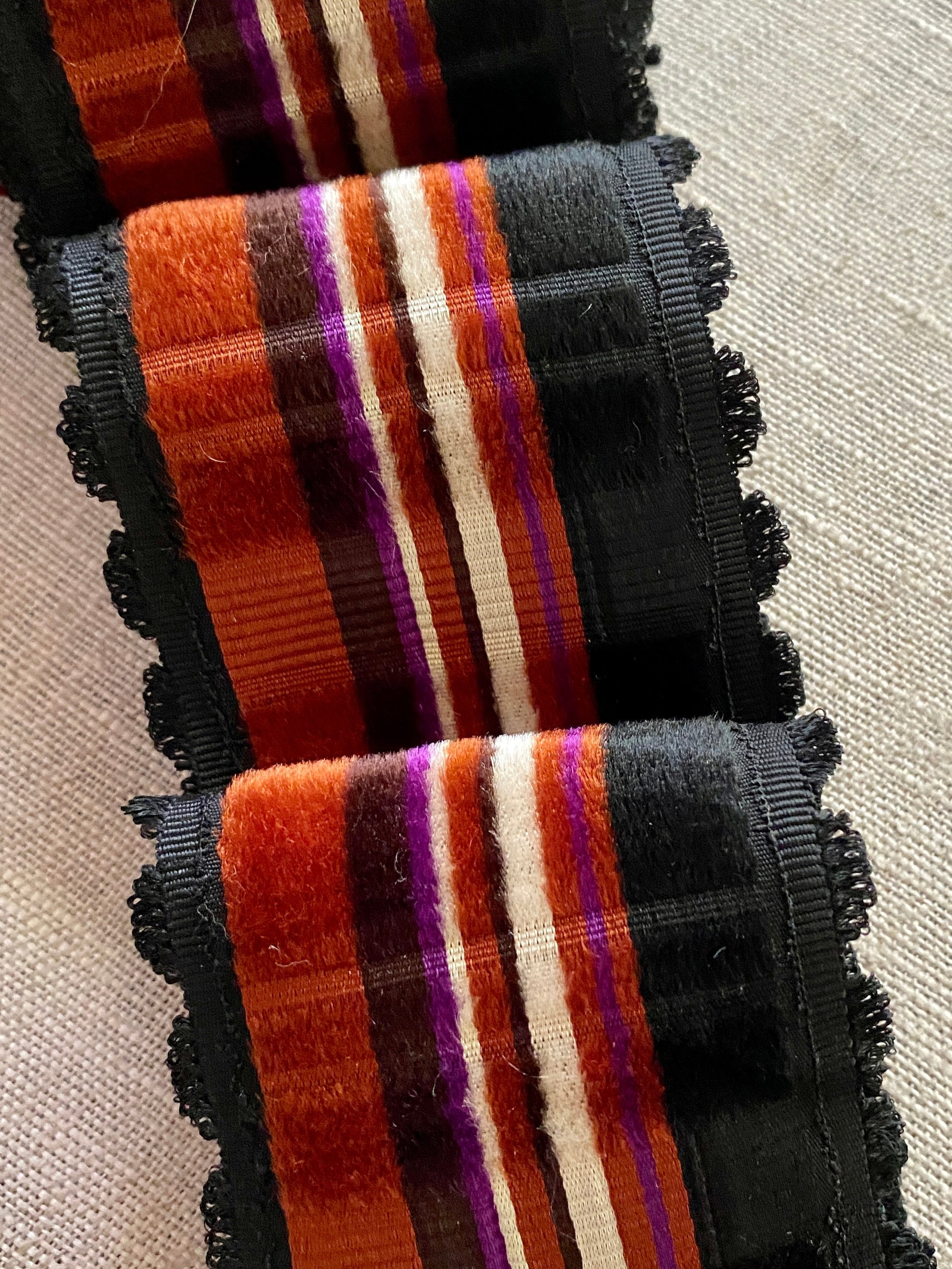 Antique Velveteen and Frilled Edge French Ribbon - Etsy