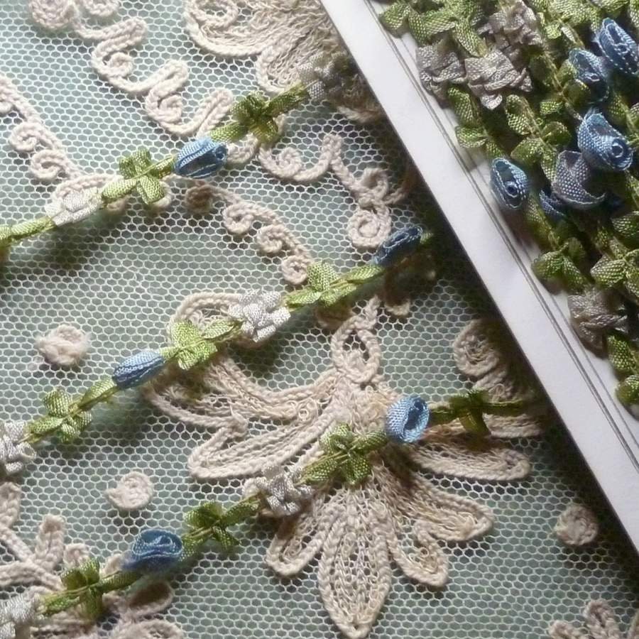French Ombre Rococo Rosette Antique Trim - Etsy