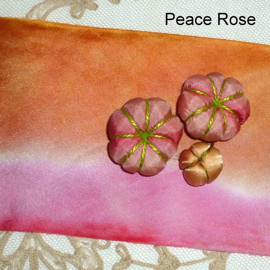 Art Dyed Silk Satin Ribbon for Flowers - Etsy