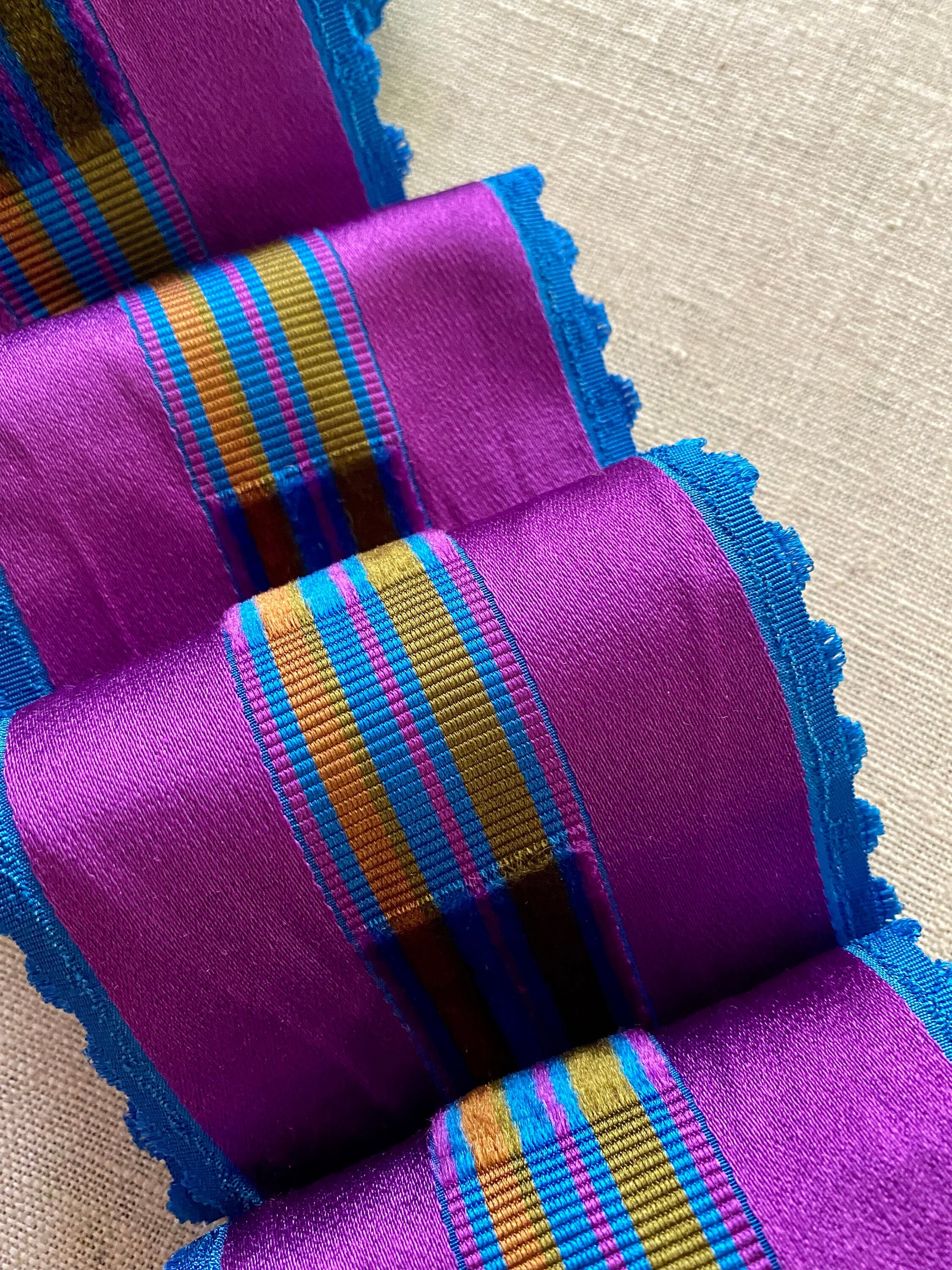 Antique Velveteen and Frilled Edge French Ribbon - Etsy