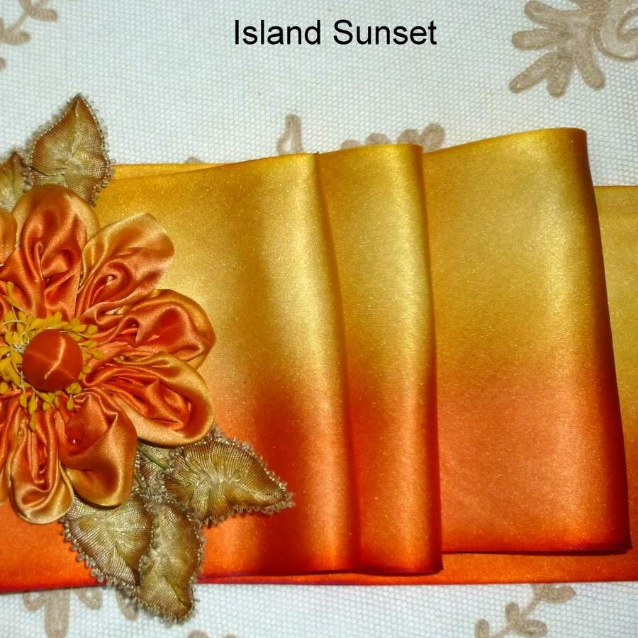 Art Dyed Silk Satin Ribbon for Flowers - Etsy