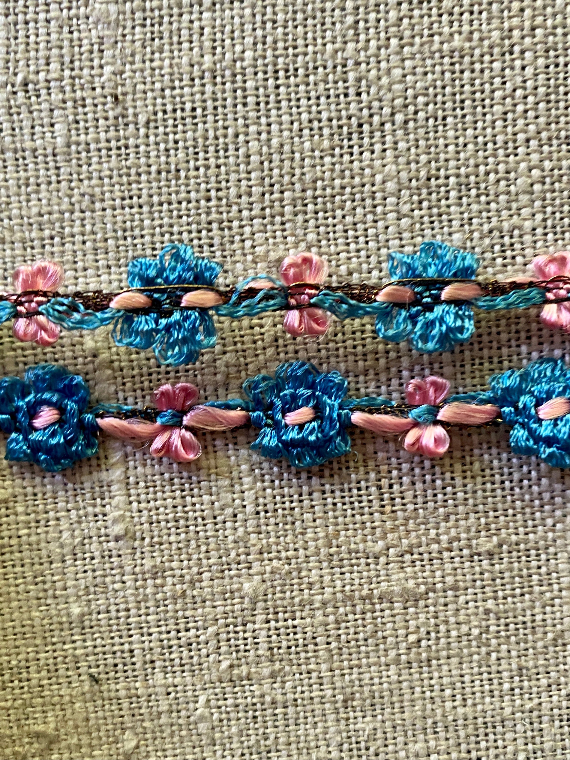 French Pink and Blue Rococo Antique Trim - Etsy