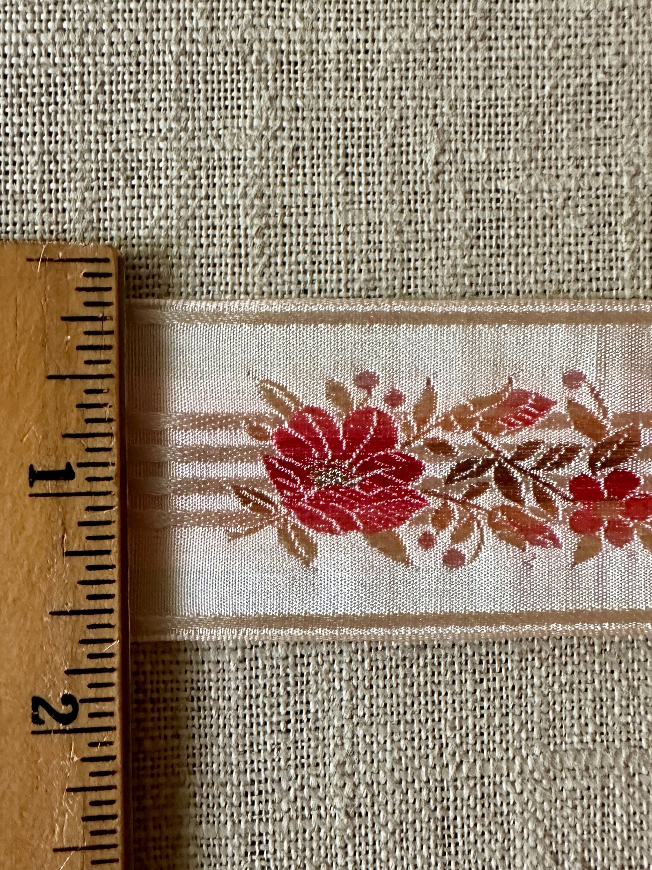 Vintage Pink Ombre Roses and Buds Ribbon Three Different - Etsy