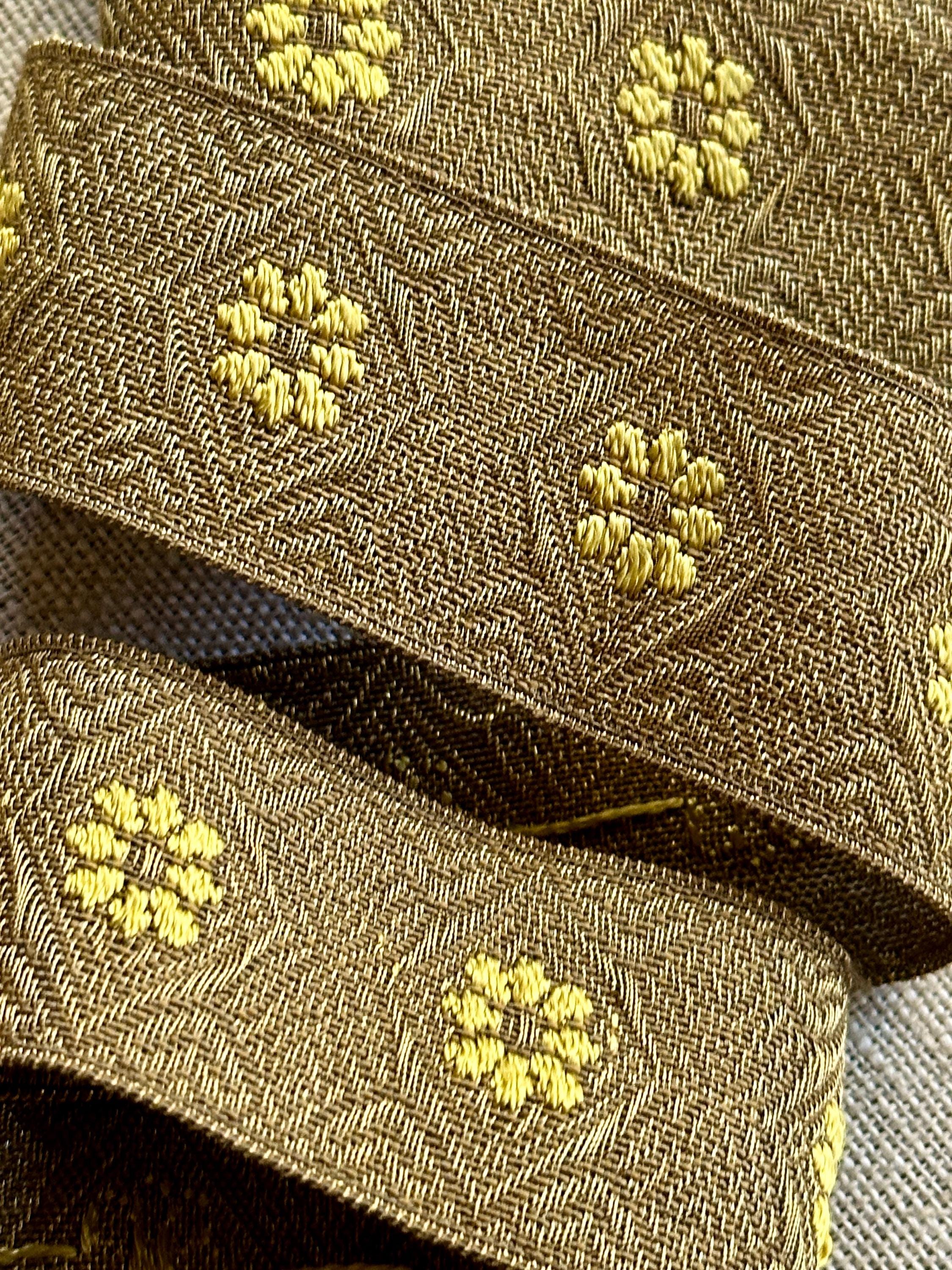 Antique Golden Flower and Metal Thread Trim - Etsy