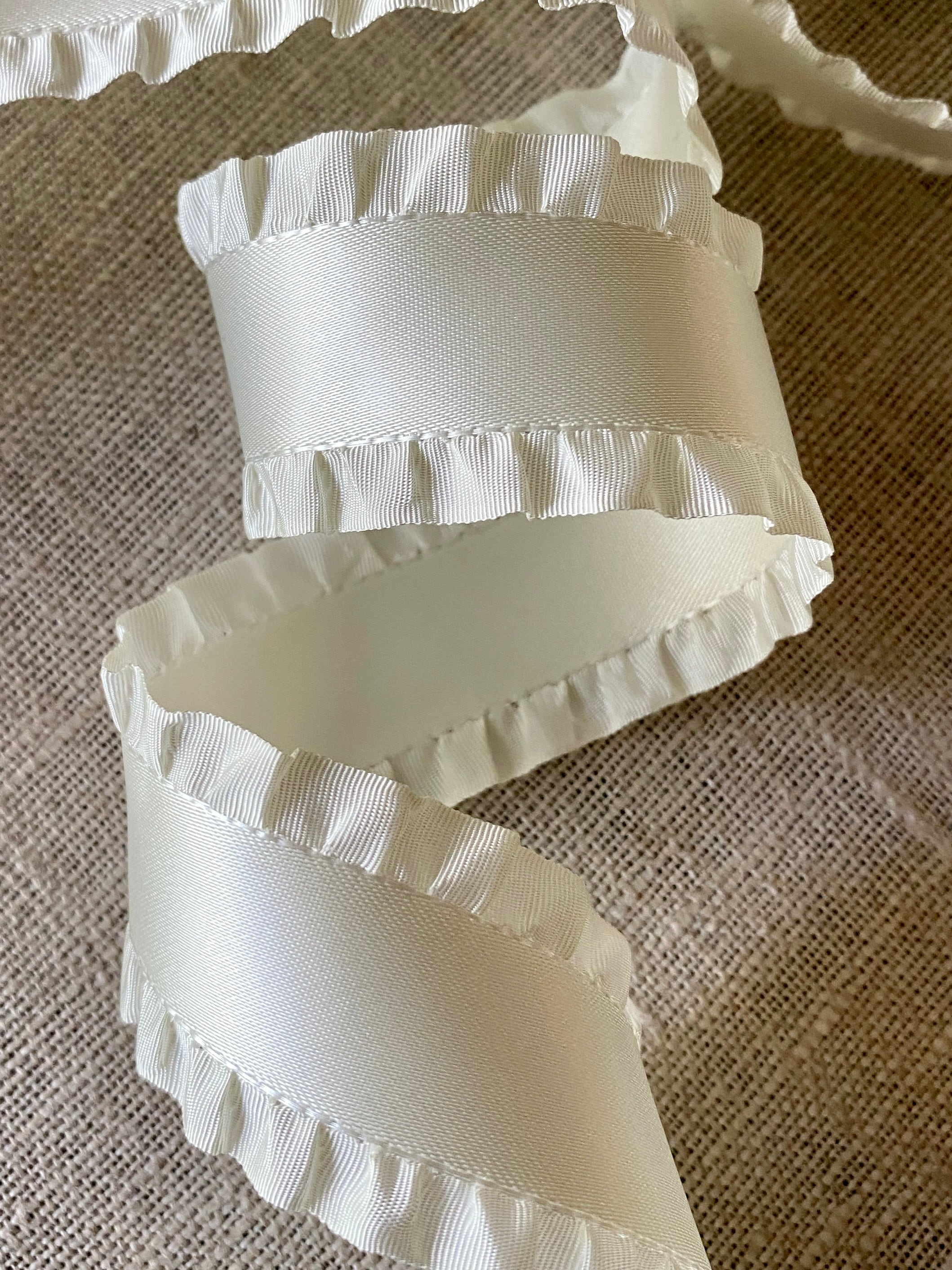 Mokuba Ruffled Satin Ribbon - Etsy UK