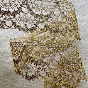Vintage French Gold and Silver Lace - Etsy