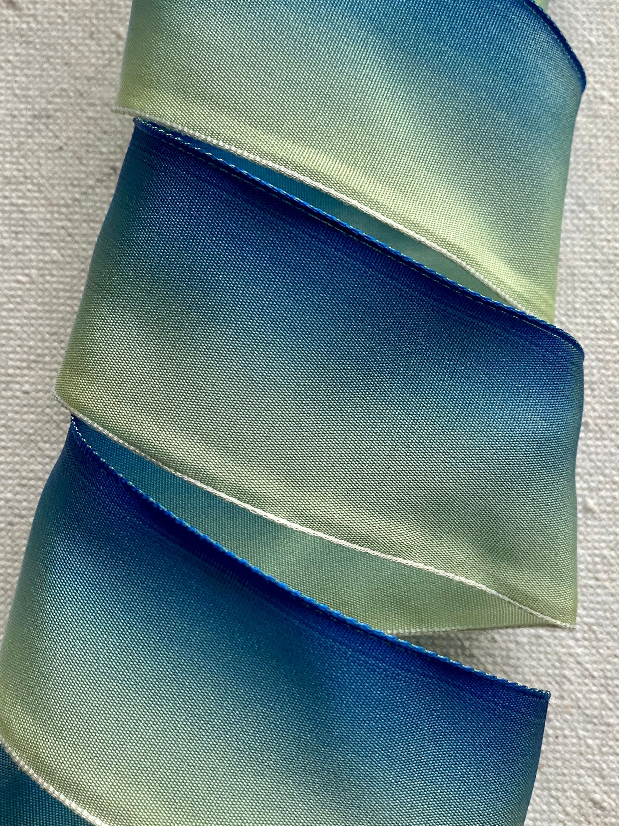 French Blue Green Ombre Ribbons in Three Color Choices - Etsy