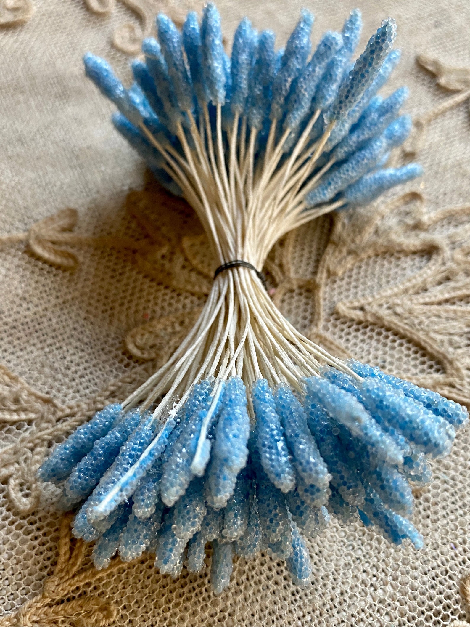 Vintage Mid Century Glass Ballotini Stamens - Etsy