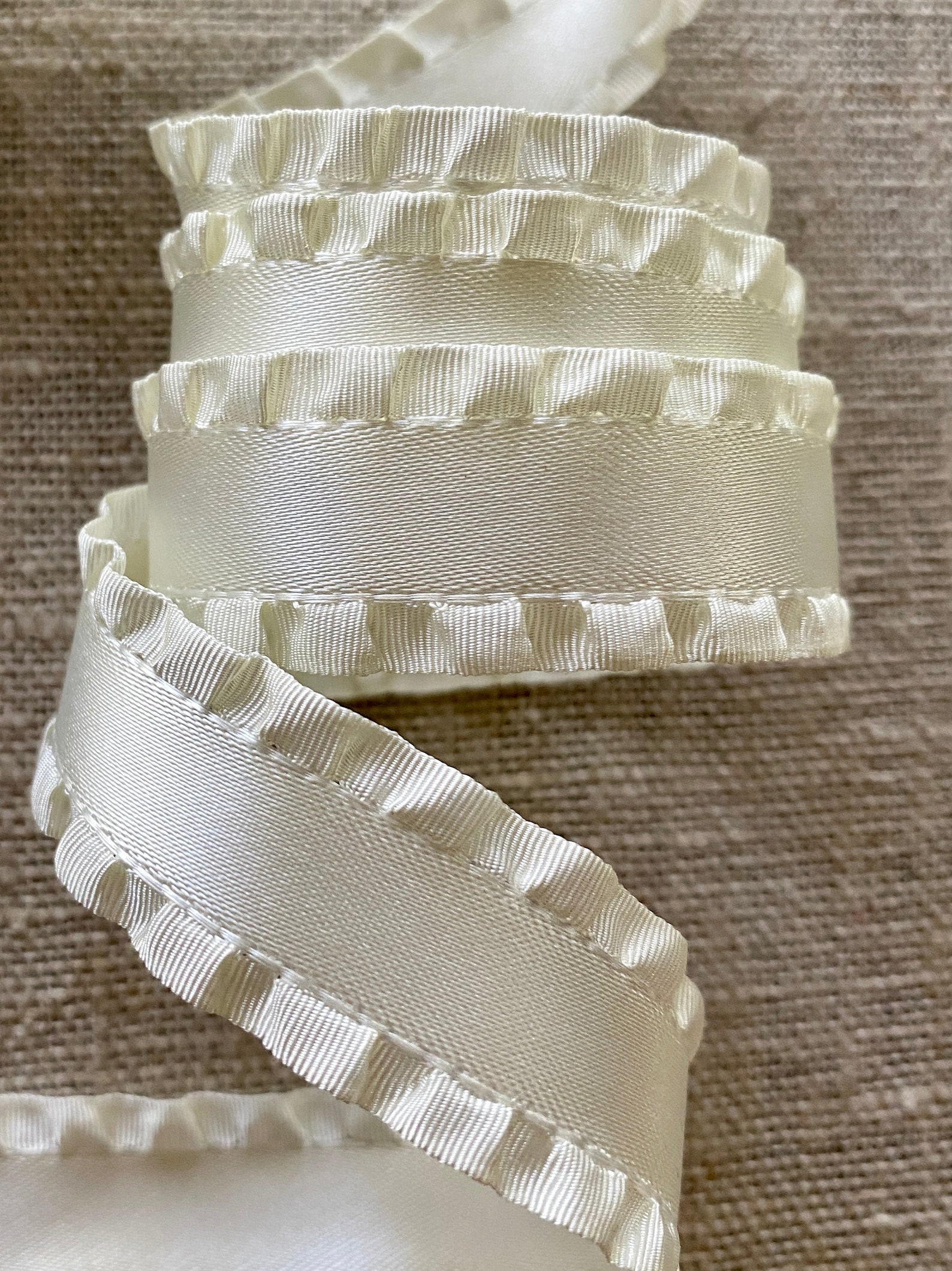 Mokuba Ruffled Satin Ribbon - Etsy UK