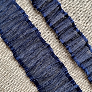 Mokuba Pleated Organdy Ribbon With Satin Edges - Etsy