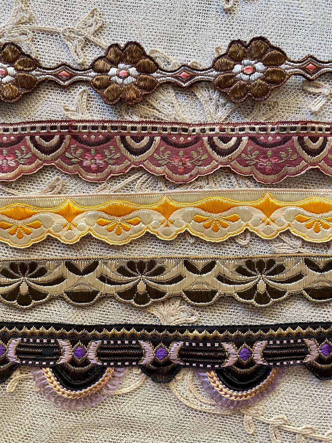 Woven French Antique Trims - Etsy