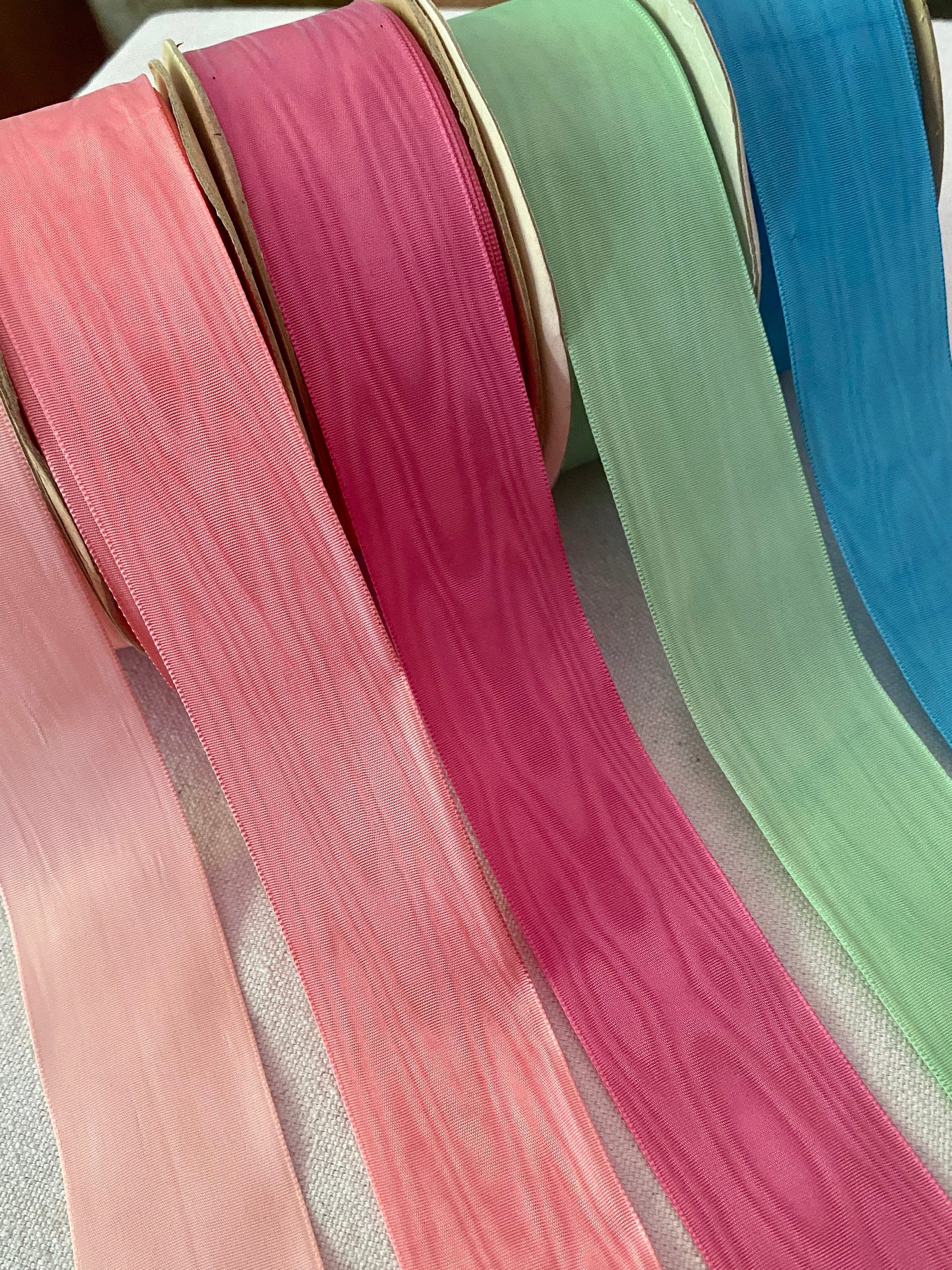 Vintage Moiré Ribbon in Five Different Colors - Etsy