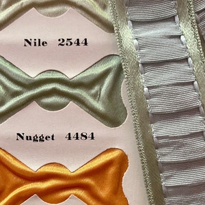 Ruched French Vintage Ribbon Trim With Drawstrings - Etsy