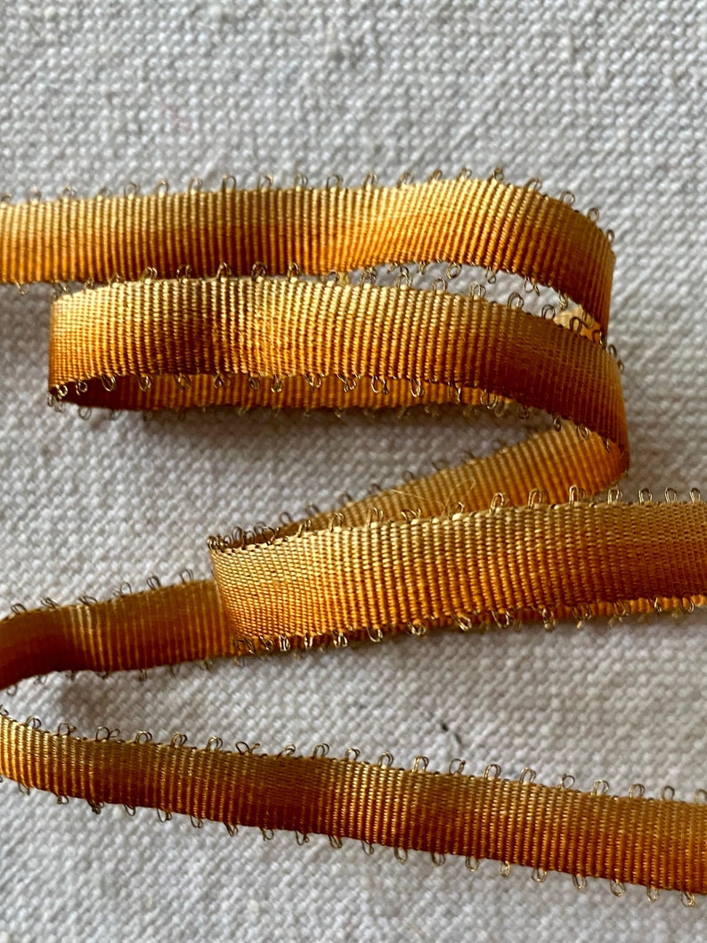 Antique French Silk and Metal Picot Ribbon - Etsy