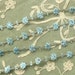 Rococo Trim Blue Flower & Silver Metal 12 Inches - Etsy