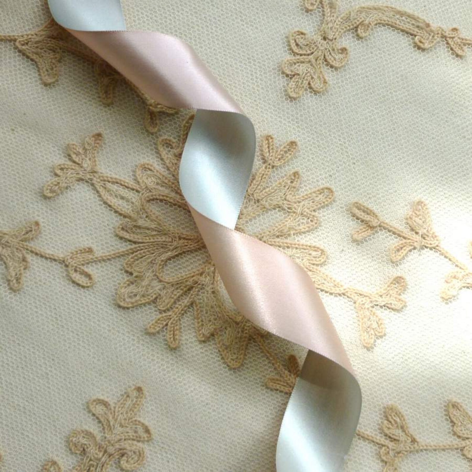 Silk Satin Double Faced Two Colored Ribbon - Etsy