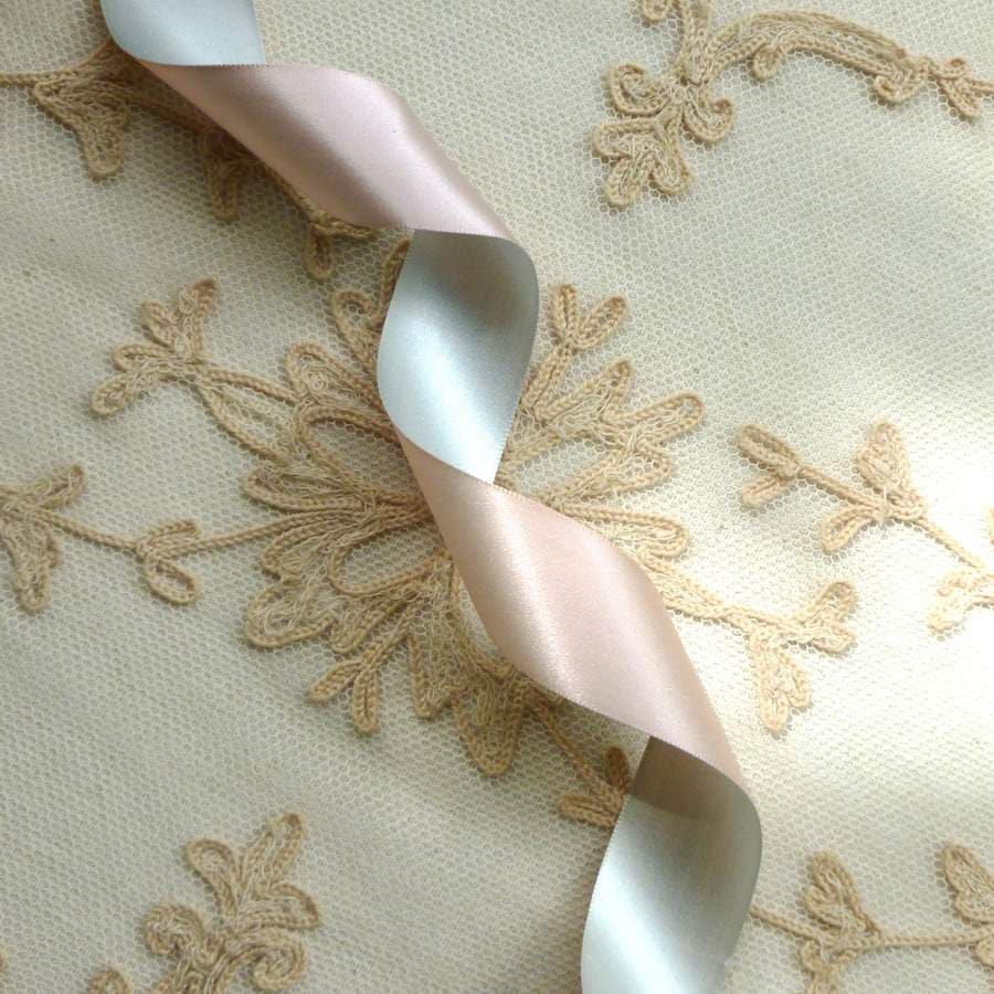Silk Satin Double Faced Two Colored Ribbon - Etsy