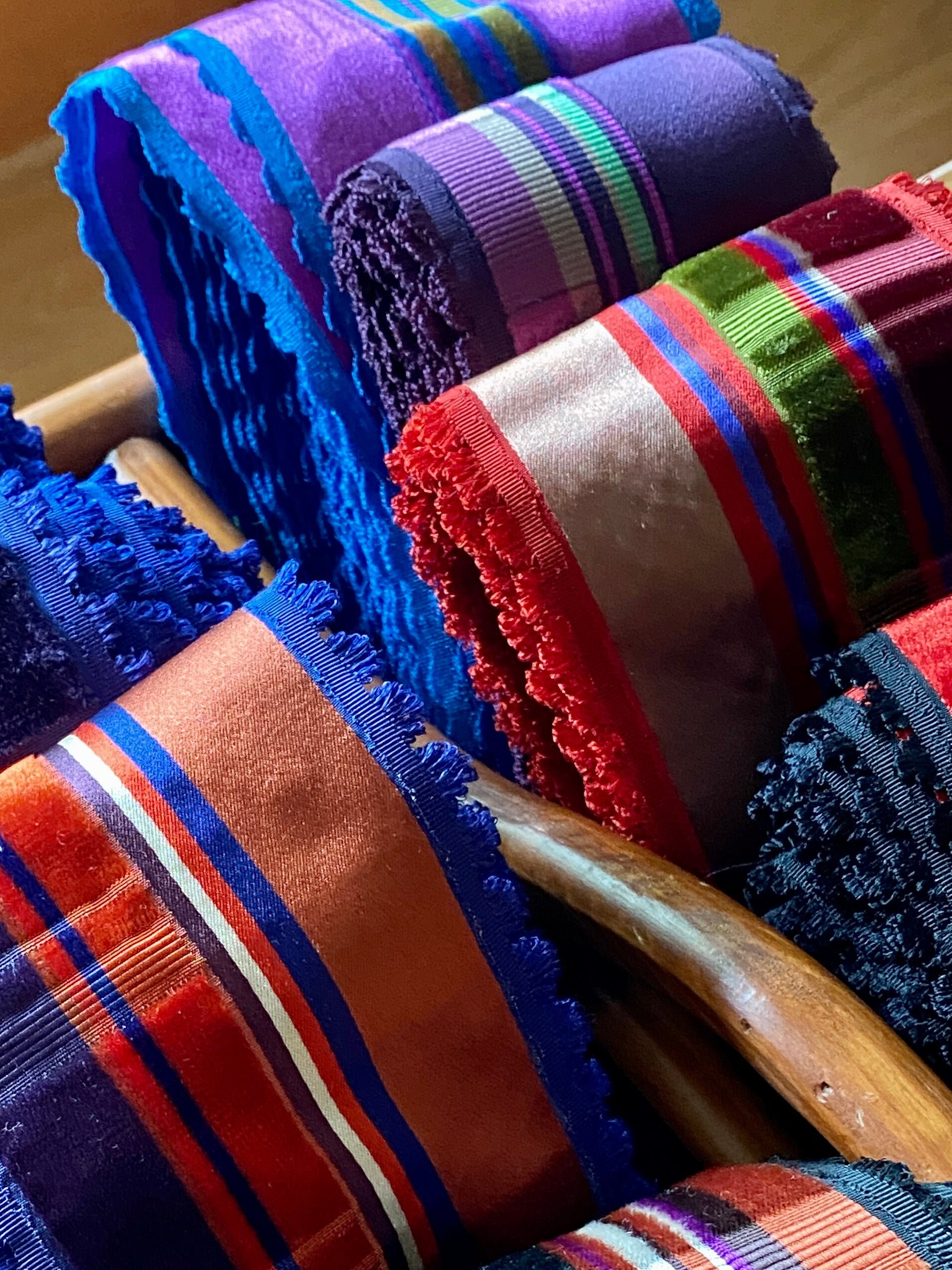 Antique Velveteen and Frilled Edge French Ribbon - Etsy